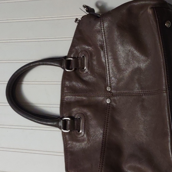 Tignanello | Bags | Tignanello Brown Leather Shoulder Bag | Poshmark